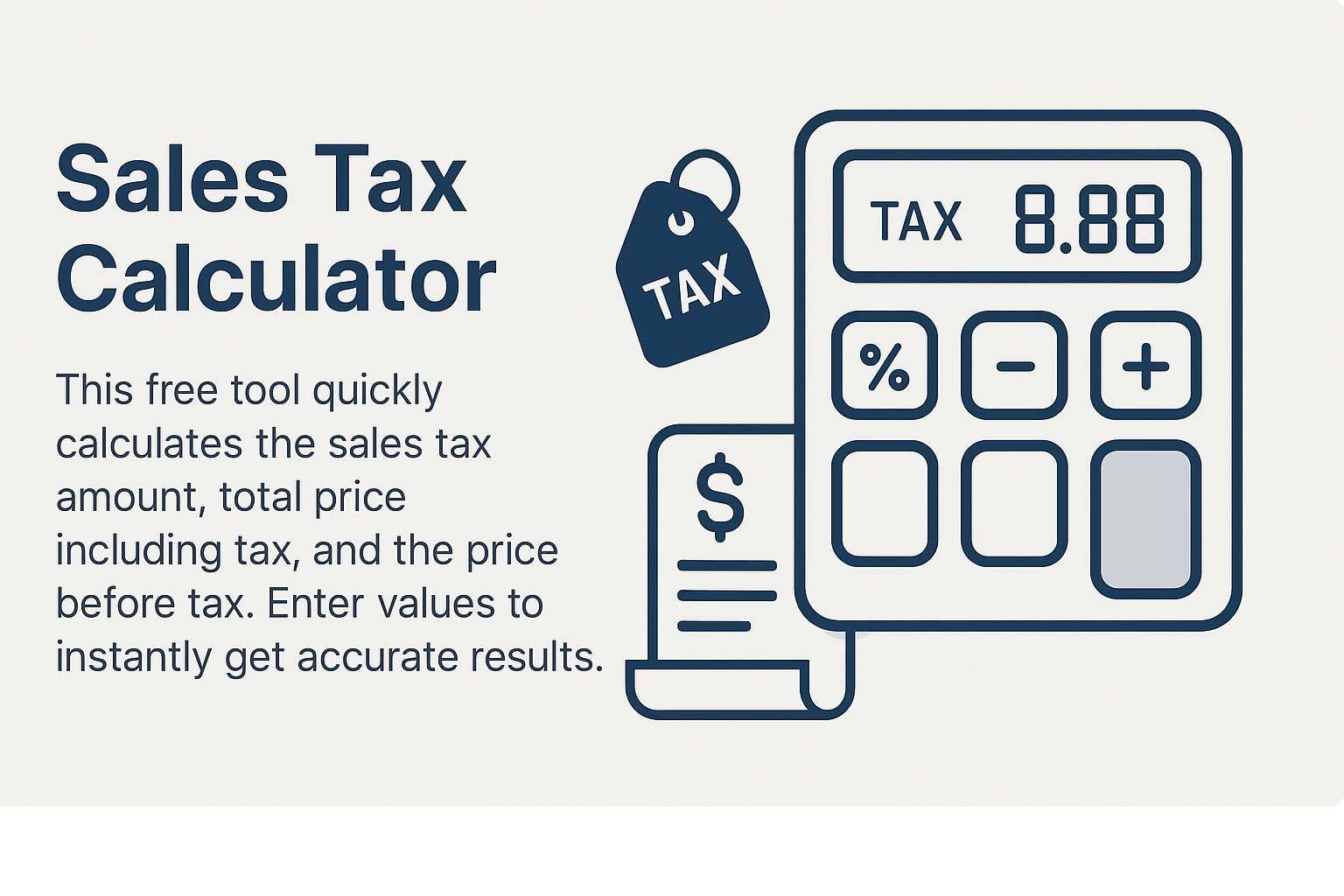 Free Online Sales Tax Calculator – Fast & Accurate | Too...